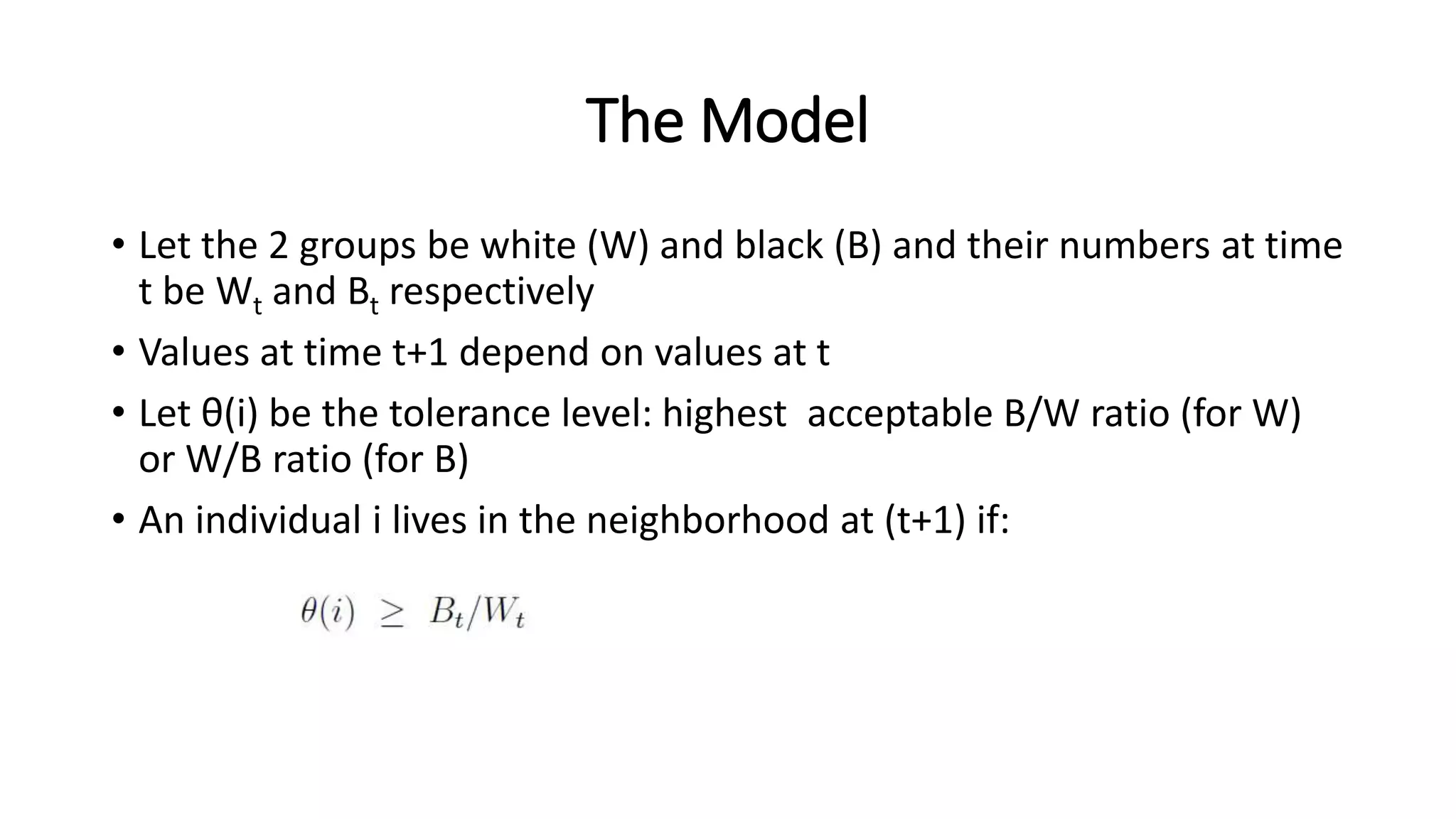 Segregation Schelling Model | PPTX