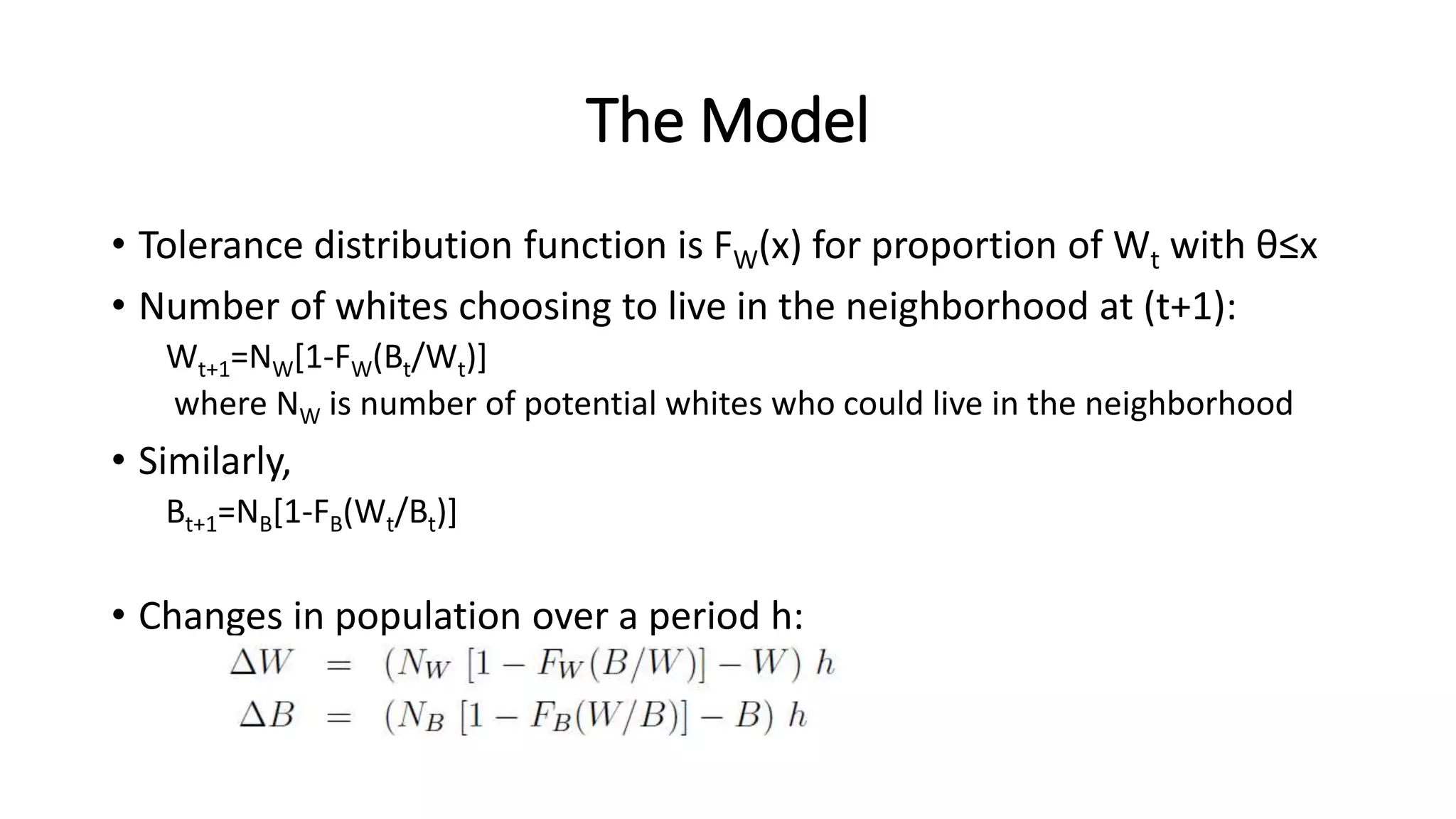 Segregation Schelling Model | PPTX