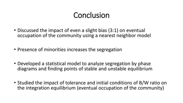 Segregation Schelling Model | PPTX | Physics | Science