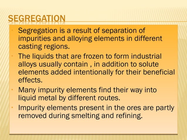 Segregation | PPT | Chemistry | Science