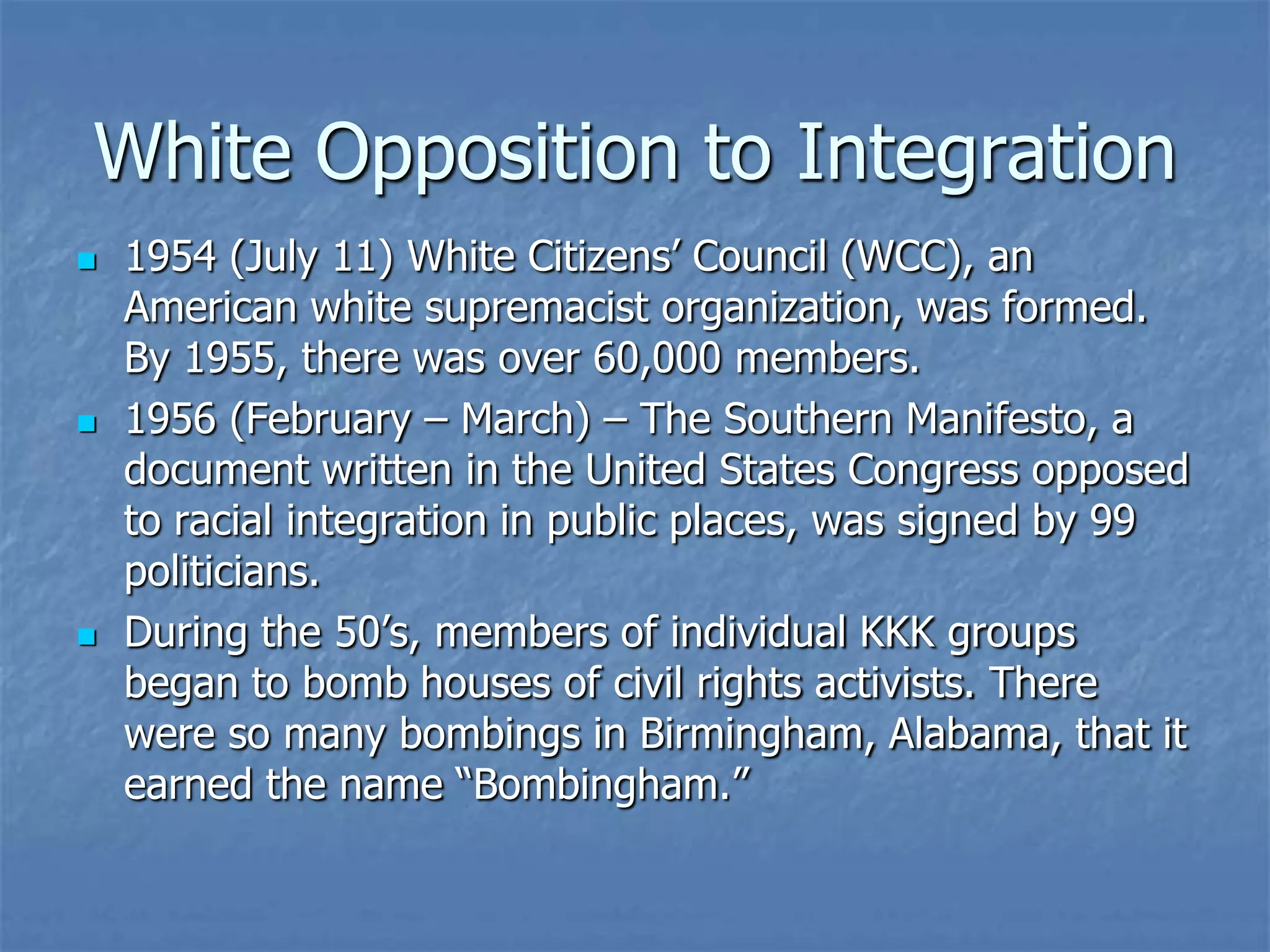 Segregation vs Integration | PPTX