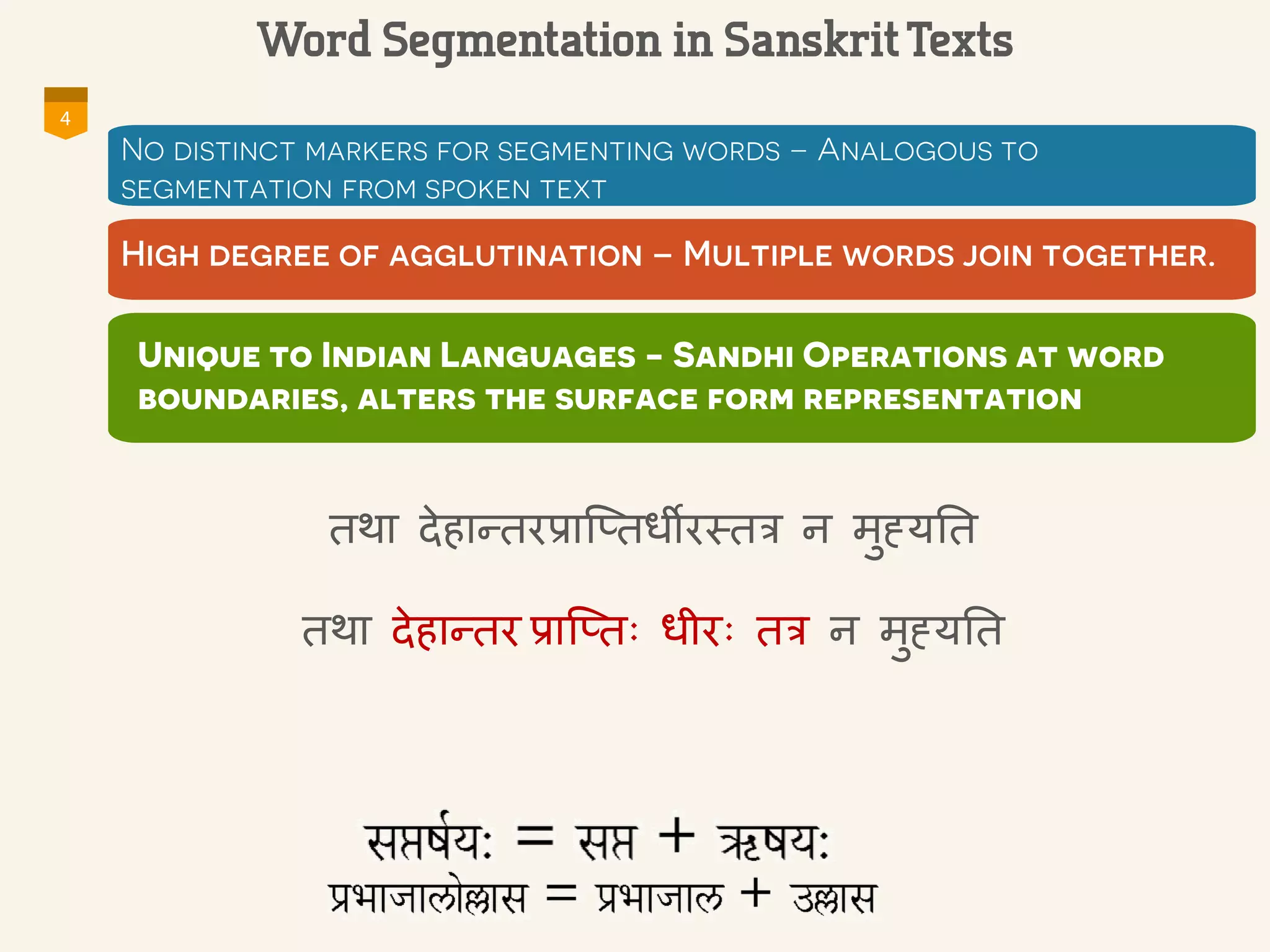 Segmentation In Sanskrit Texts Ppt