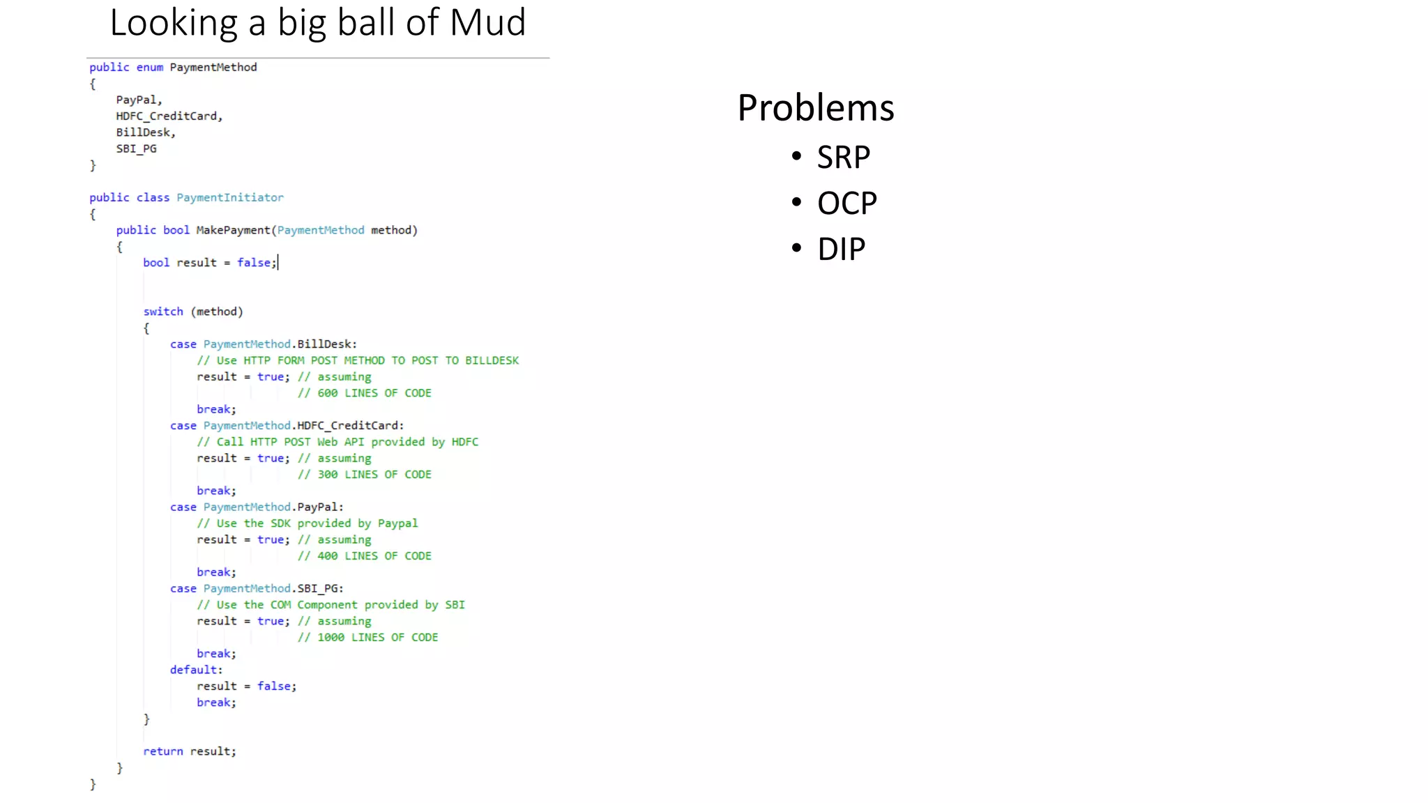 Segue to design patterns | PPT
