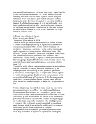Segunda carta del cortes a carlos v | PDF