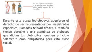 LOS INICIOS DE LA REPUBLICA EN EL DERECHO ROMANO | PPTX
