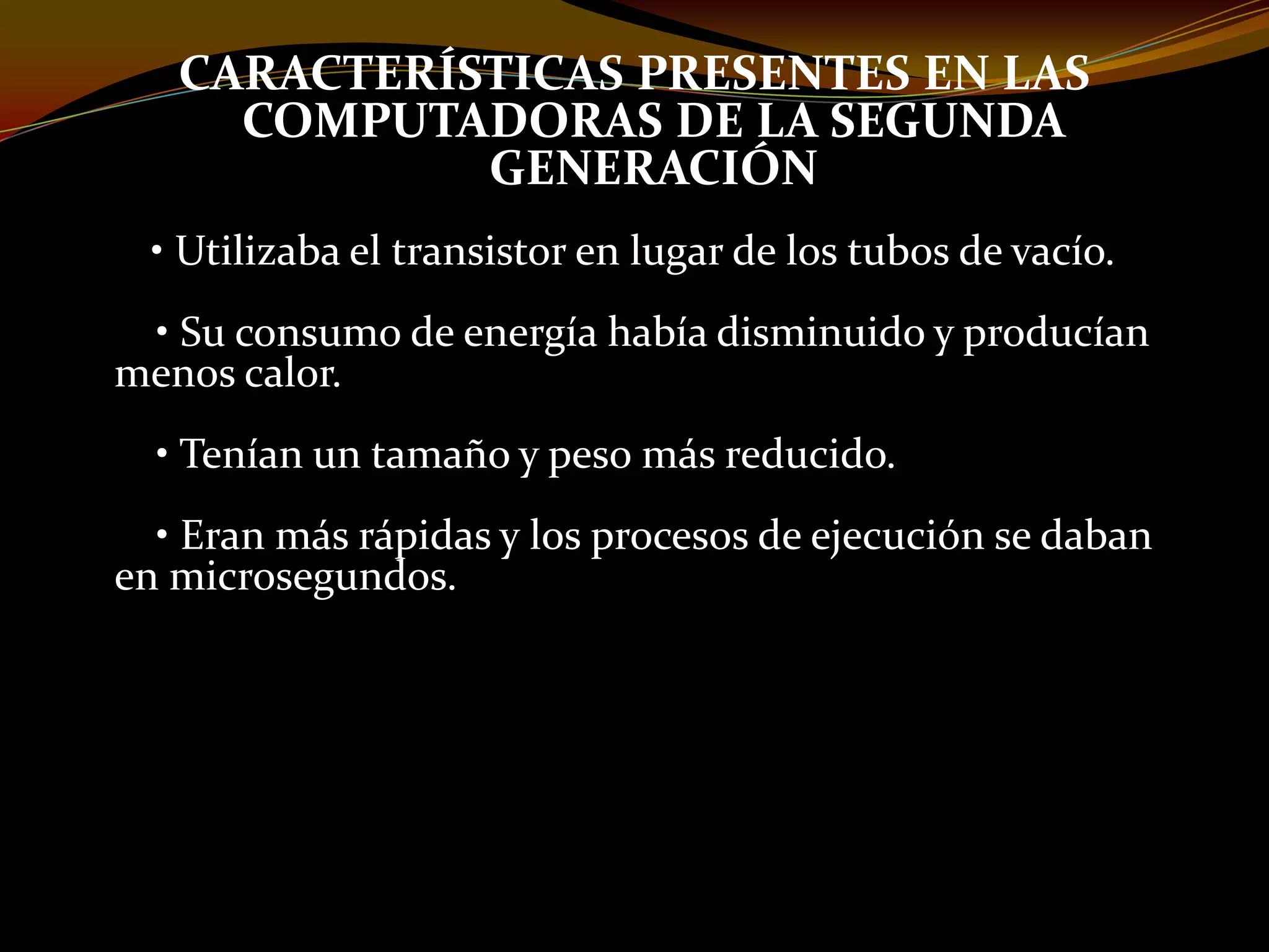 Segunda generacion computadoras | PPTX | Computing | Technology & Computing
