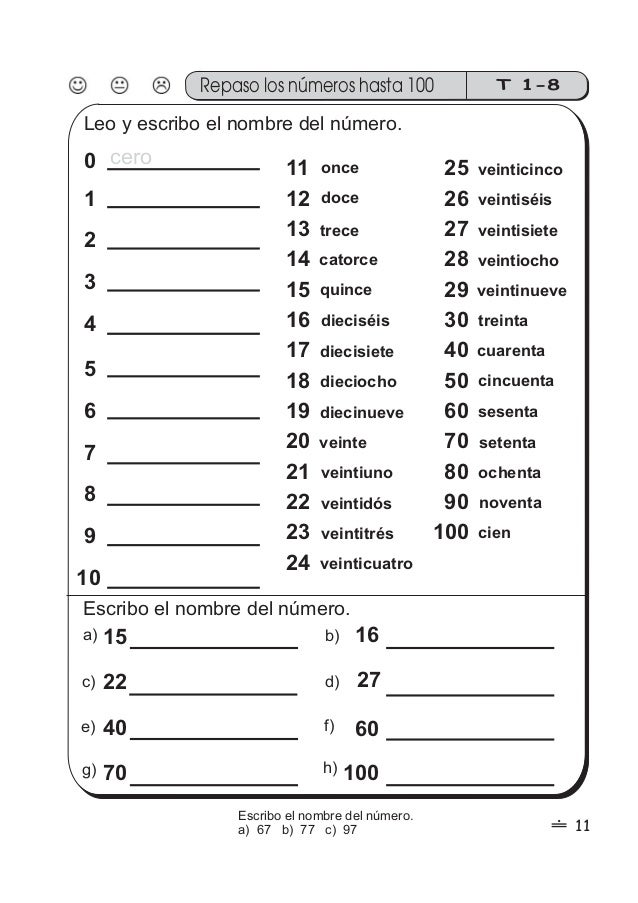 磊 Los Números 【Números del 1 al 1000 en Español】 Los Números