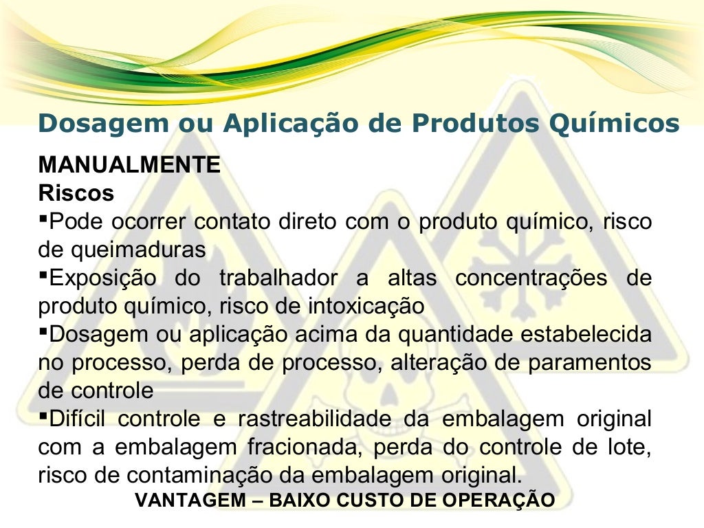 Segurança no manuseio de produtos quimicos