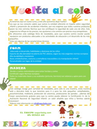 Vuelta al cole!! NOVEDADES segurbaby.com