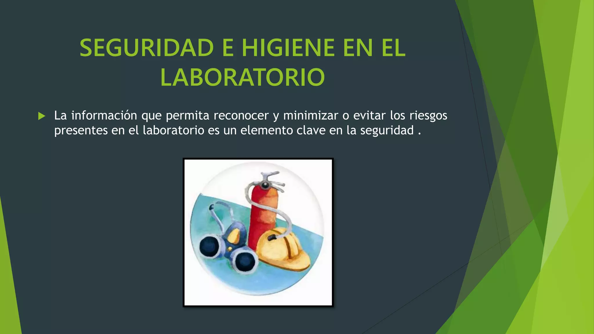 Seguridad e higiene en el laboratorio | PPTX