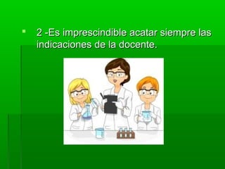 Normas de Seguridad en el Laboratorio Escolar | PPT