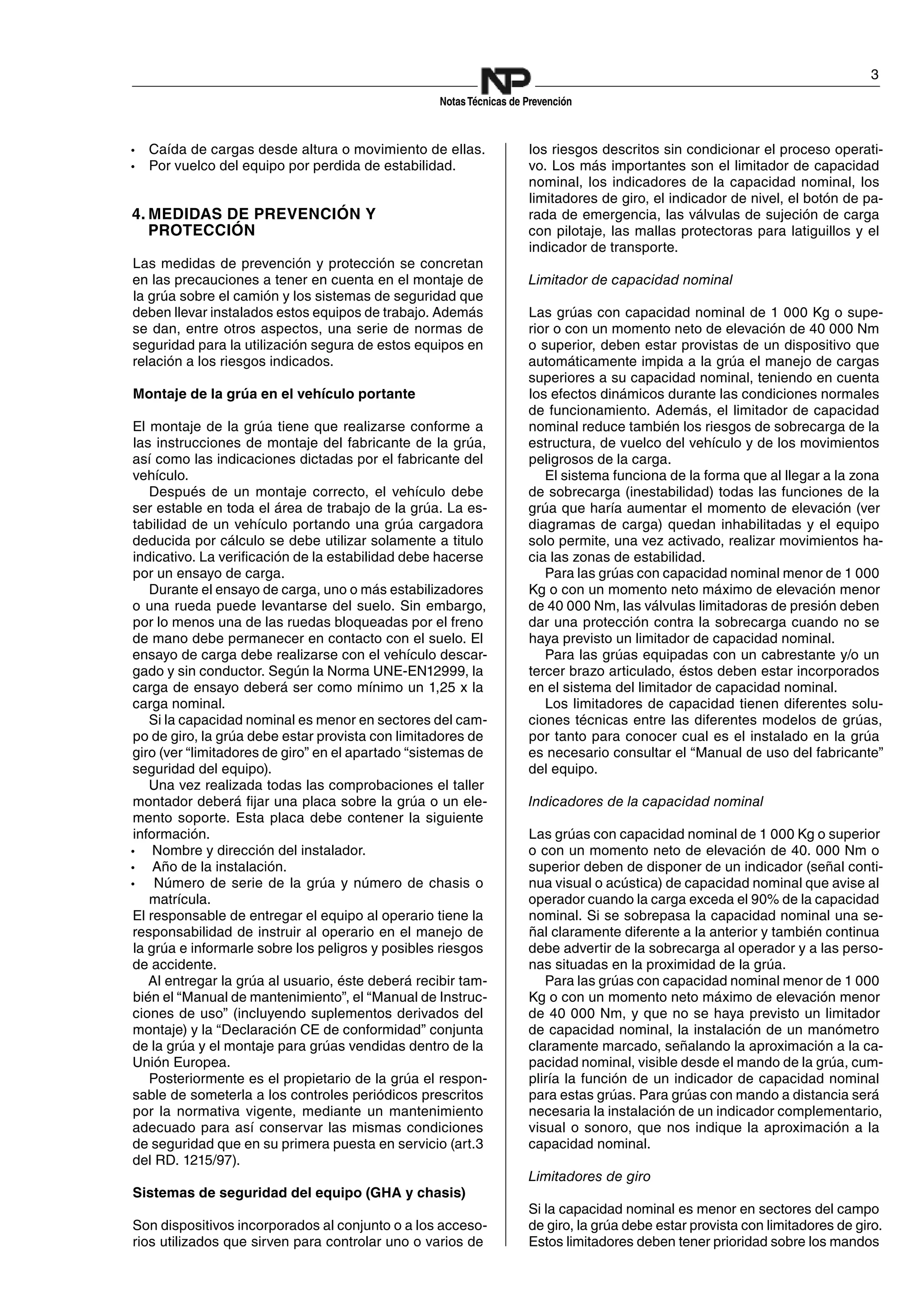 Seguridad en gruas articuladas sobre camion | PDF