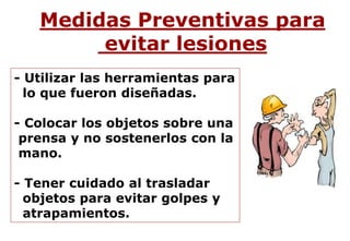 SEGURIDAD EN LAS MANOS PREVENCION DE ACCIDENTES PPT