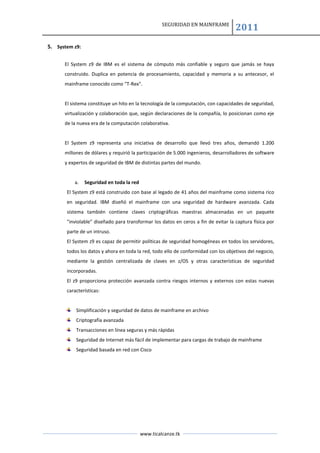 Seguridad en mainframe | DOCX