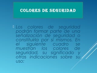 Seguridad industrial señalizacion | PPT