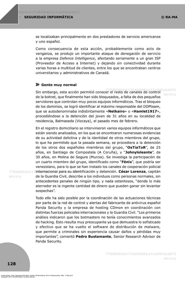 Seguridad inform tica | PDF