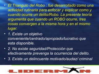 Seguridad Fisica- prevencion situacional- triangulo del delito | PPT