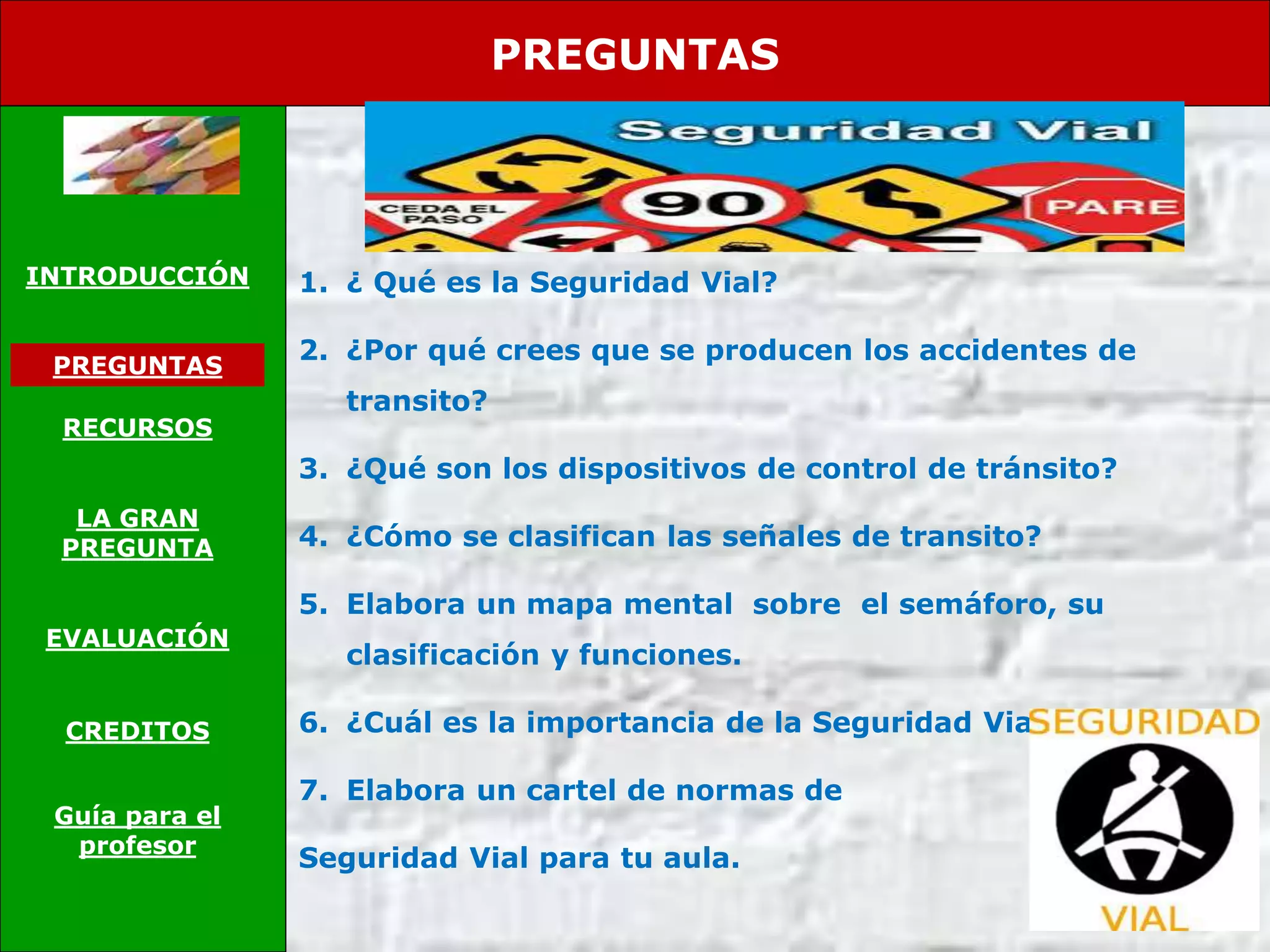 Seguridad vial | PPT