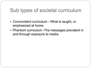 curriculum and its types | PPTX