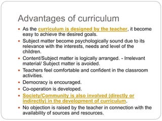 curriculum and its types | PPTX