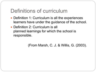 curriculum and its types | PPTX