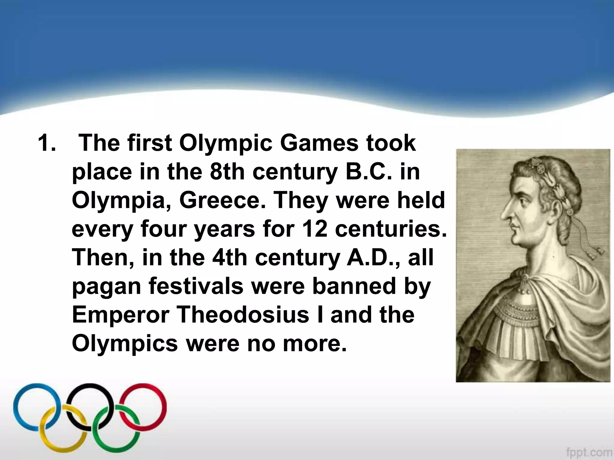 12 FACTS ABOUT THE OLYMPICS THAT WILL BLOW YOUR MIND | PPT