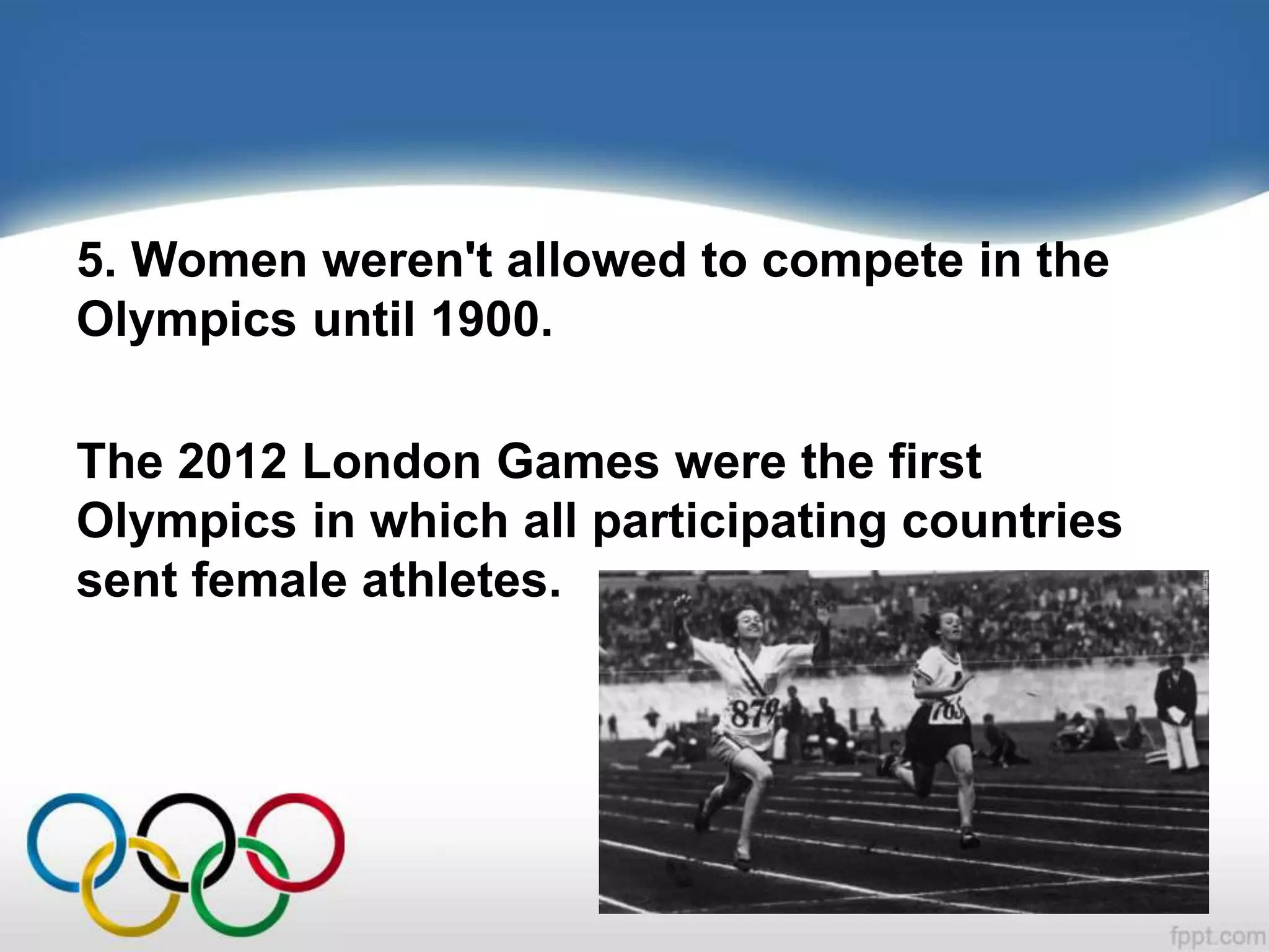 12 FACTS ABOUT THE OLYMPICS THAT WILL BLOW YOUR MIND | PPT