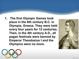 12 FACTS ABOUT THE OLYMPICS THAT WILL BLOW YOUR MIND | PPT