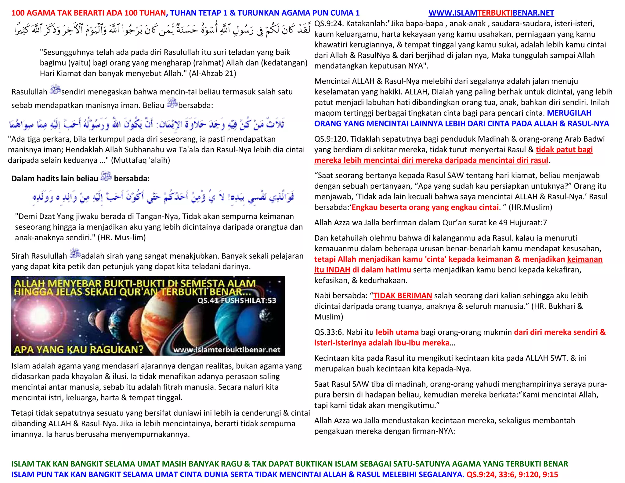 ! Sehari di kediaman rasulullah muhammad s.a.w | PDF