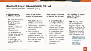 Standard Edition High Availability (SEHA) - The Why, What & How | PDF