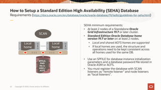 Standard Edition High Availability (SEHA) - The Why, What & How | PDF