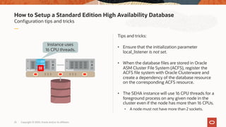 Standard Edition High Availability (SEHA) - The Why, What & How | PDF