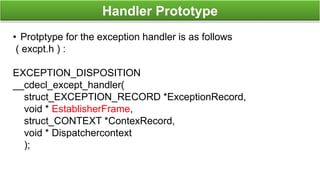Seh based attack | PPT