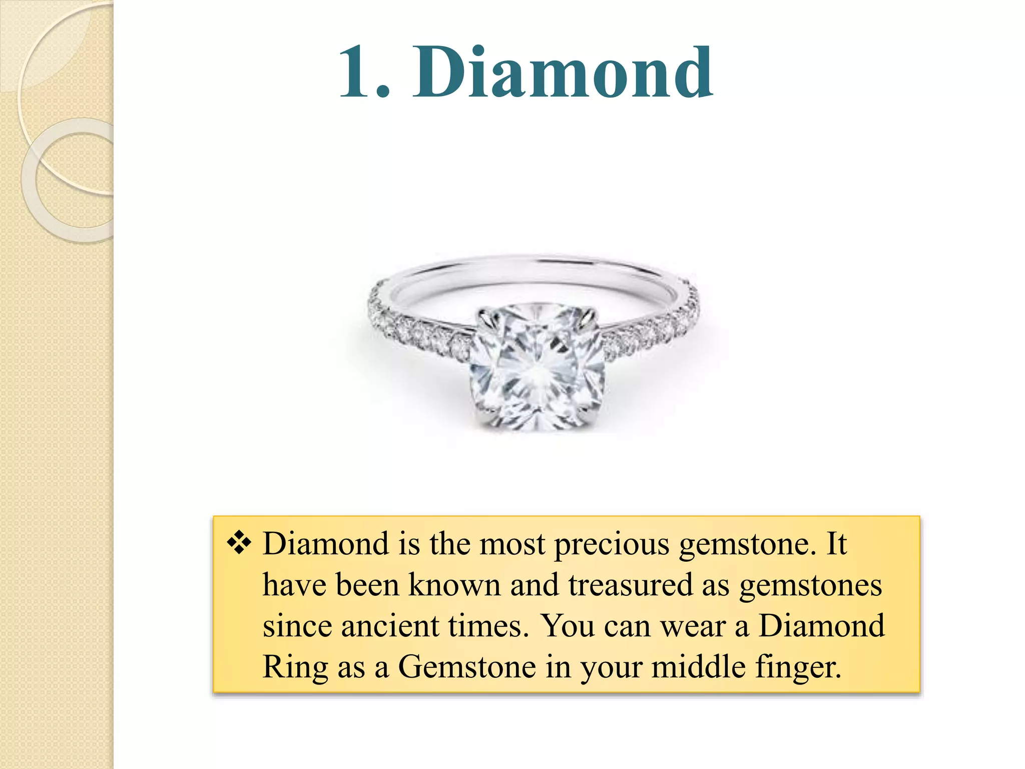 Top 8 Precious Gemstones | PPT