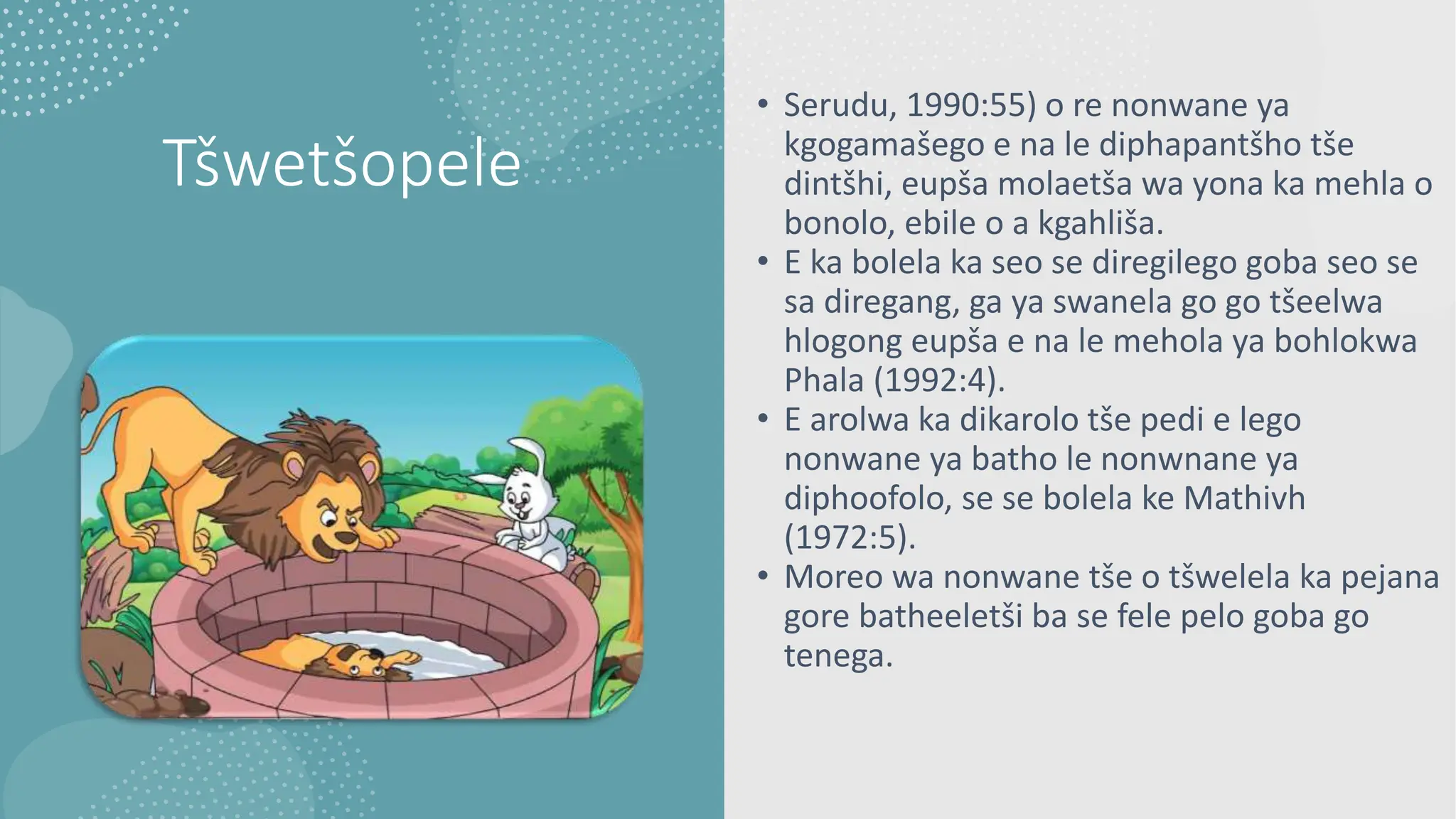 Sehlopha sa Ditlou Tshekatsheko ya nonwane ya kgogamašego-2.pptx