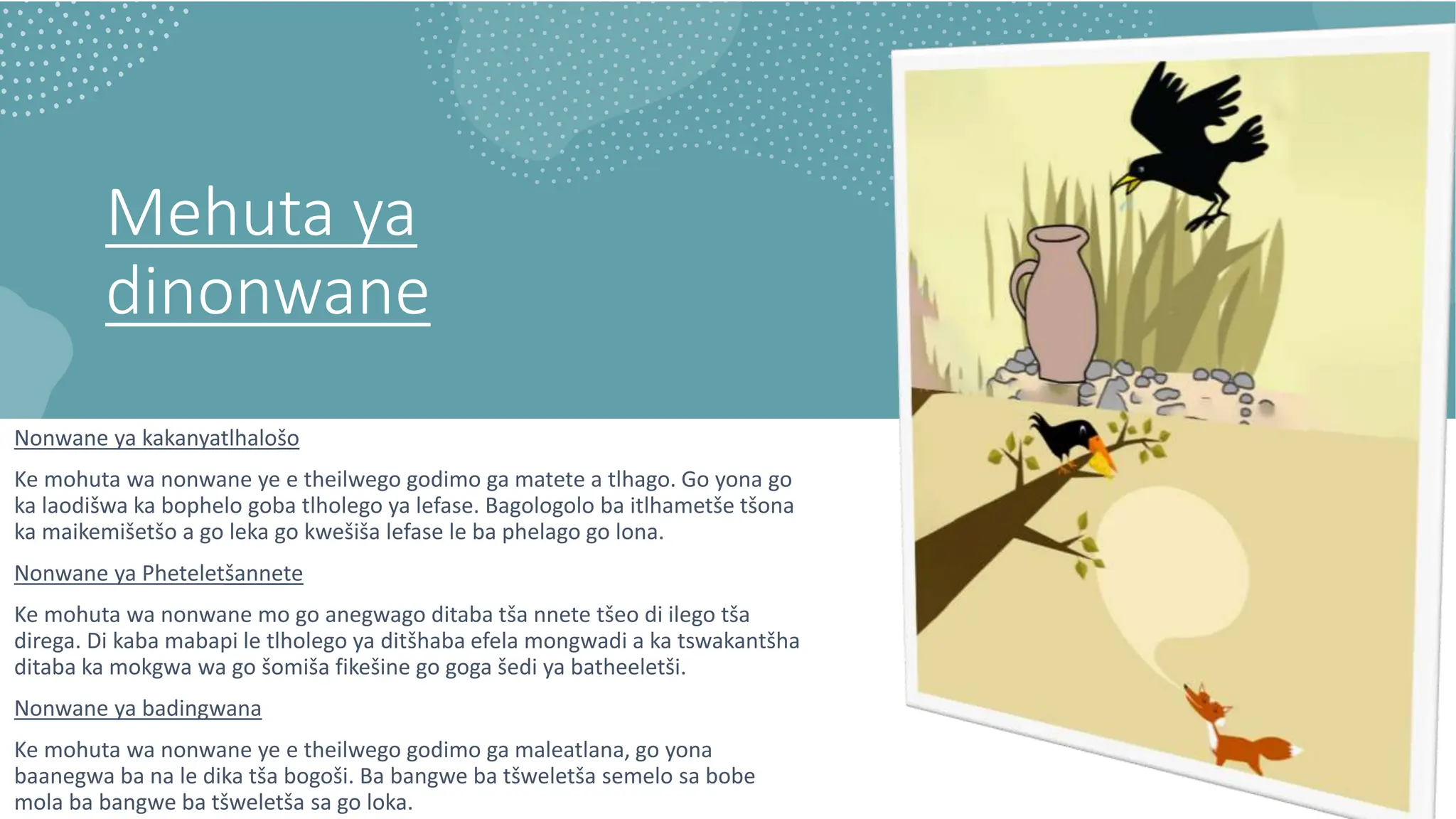 Sehlopha sa Ditlou Tshekatsheko ya nonwane ya kgogamašego-2.pptx