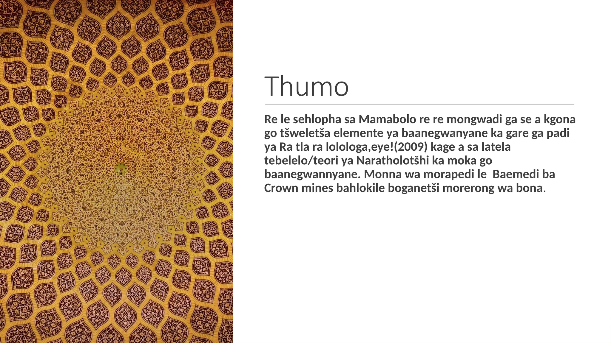 Sehlopha sa Mamabolo.pptx Hatfield presentation 2025 | PPTX