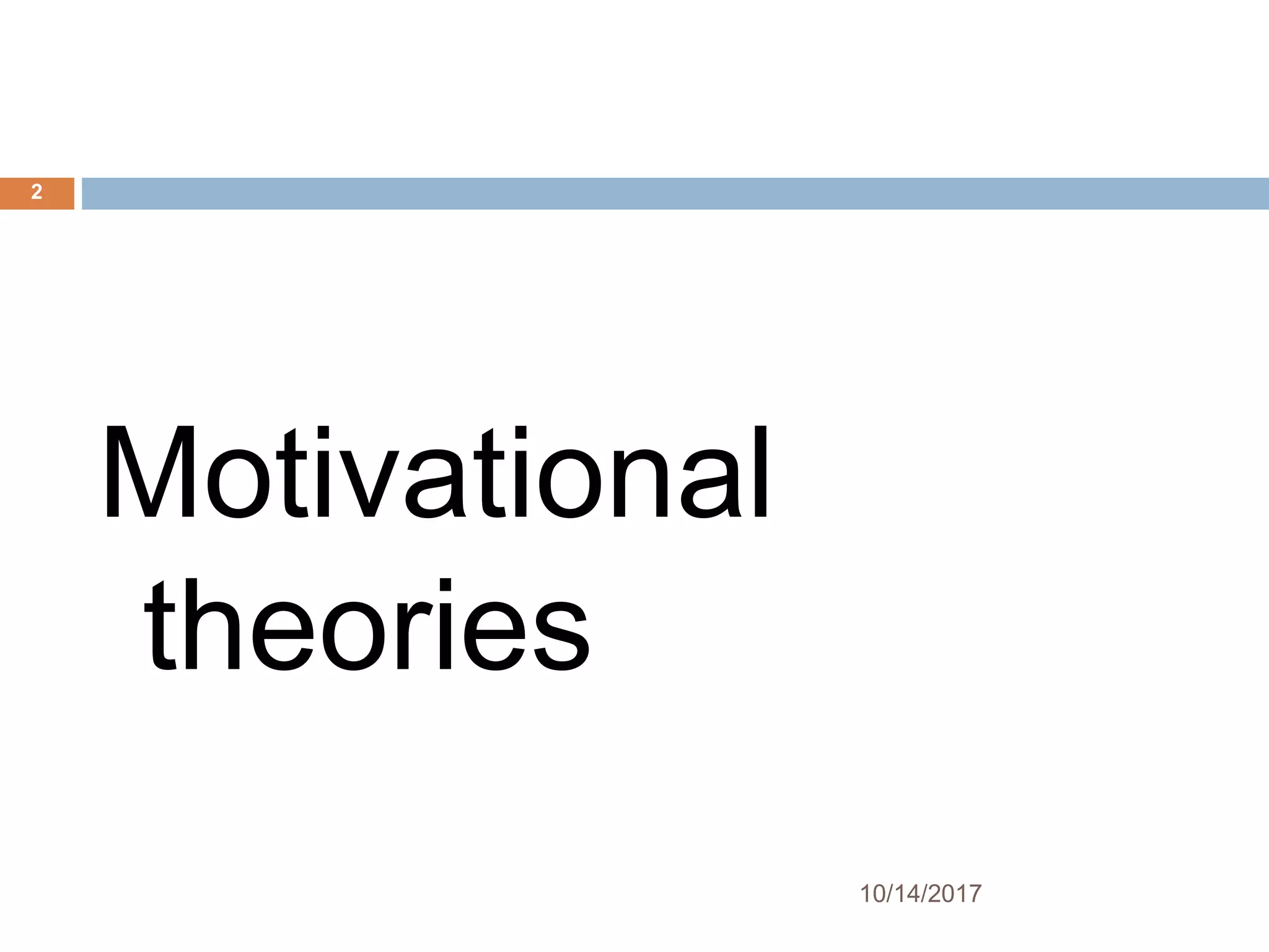 motivational theories | PPTX
