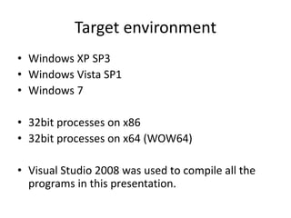 SEH overwrite and its exploitability | PPT