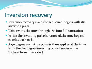 SPIN ECHO SEQUENCES MRI PPT | PPTX