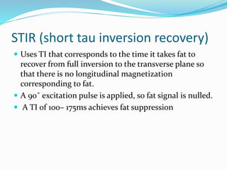 SPIN ECHO SEQUENCES MRI PPT | PPTX