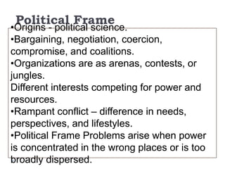 oraganizational framework and leadership theories | PPTX