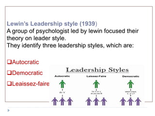 oraganizational framework and leadership theories | PPTX