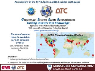 Overview of M7.8 4/16/16 Ecuador Earthquake | PPT | Civil Engineering ...