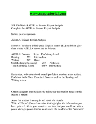 Sei 300 Education Redefined - snaptutorial.com | Educational Assessment ...