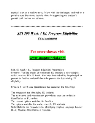 Sei 300 Education Redefined - snaptutorial.com | Educational Assessment | Education