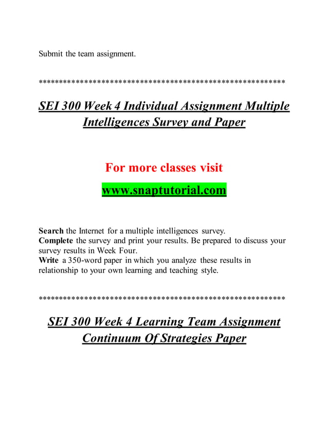 Sei 300 Education Redefined - snaptutorial.com