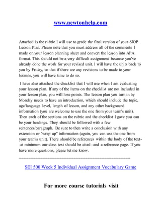 SEI 500 Extraordinary Life/newtonhelp.com | PDF