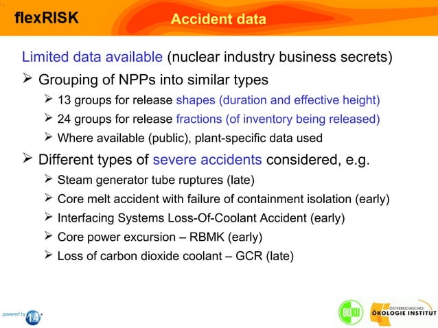 Severe accidents of nuclear power plants in Europe: possible ...