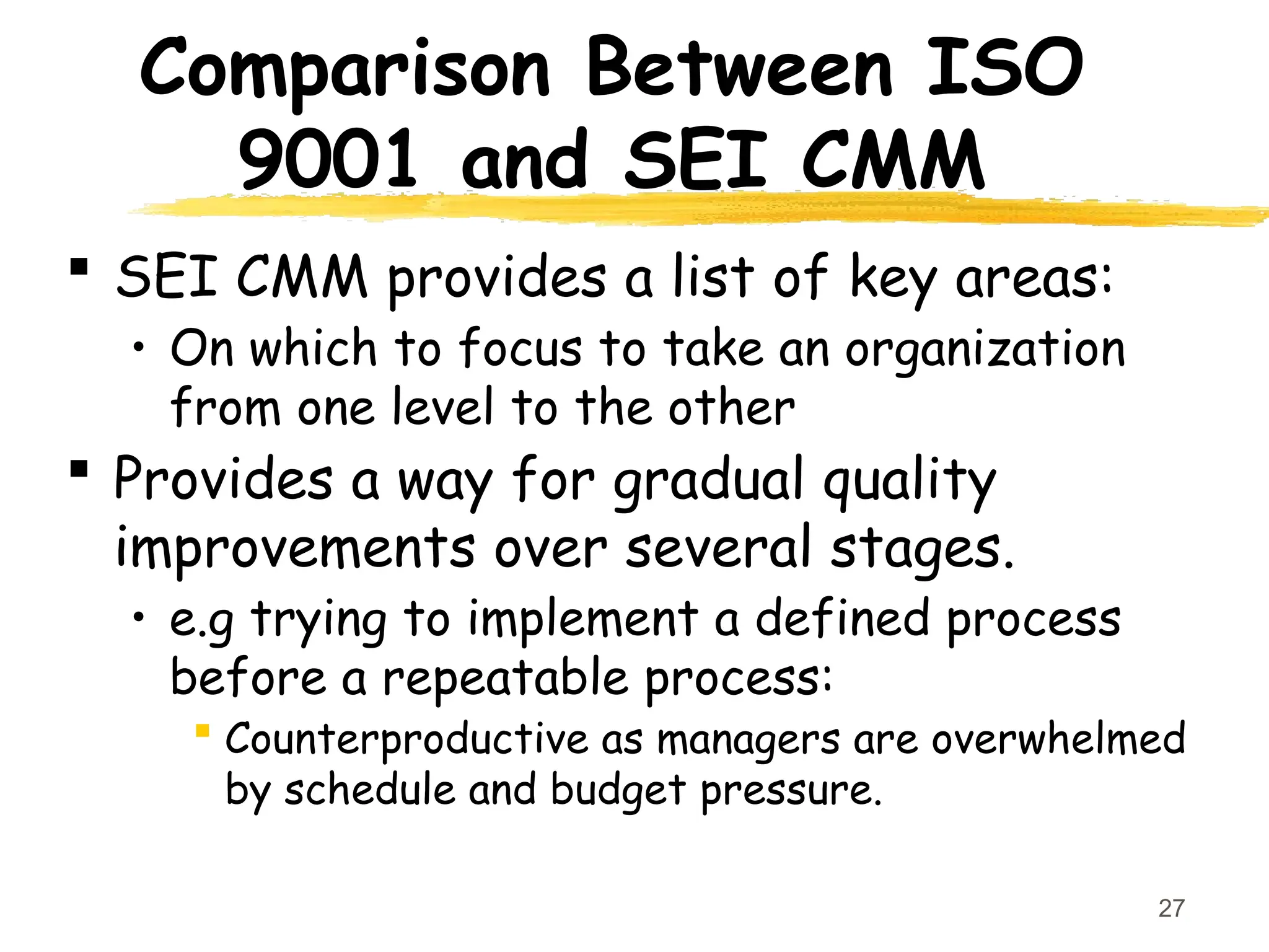 SEI Capability Maturity Model.ppt Software Engineering | PPT